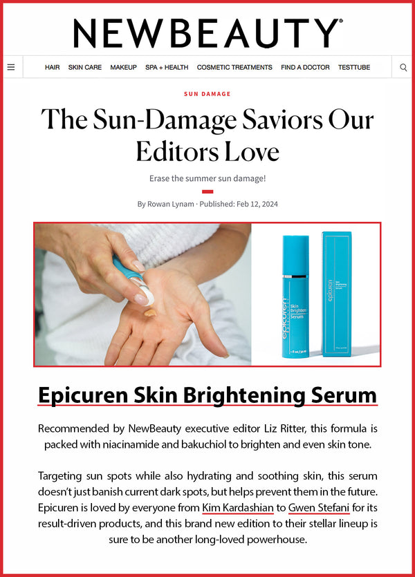 Epicuren In The Media | Epicuren Skin Care Celebrities
